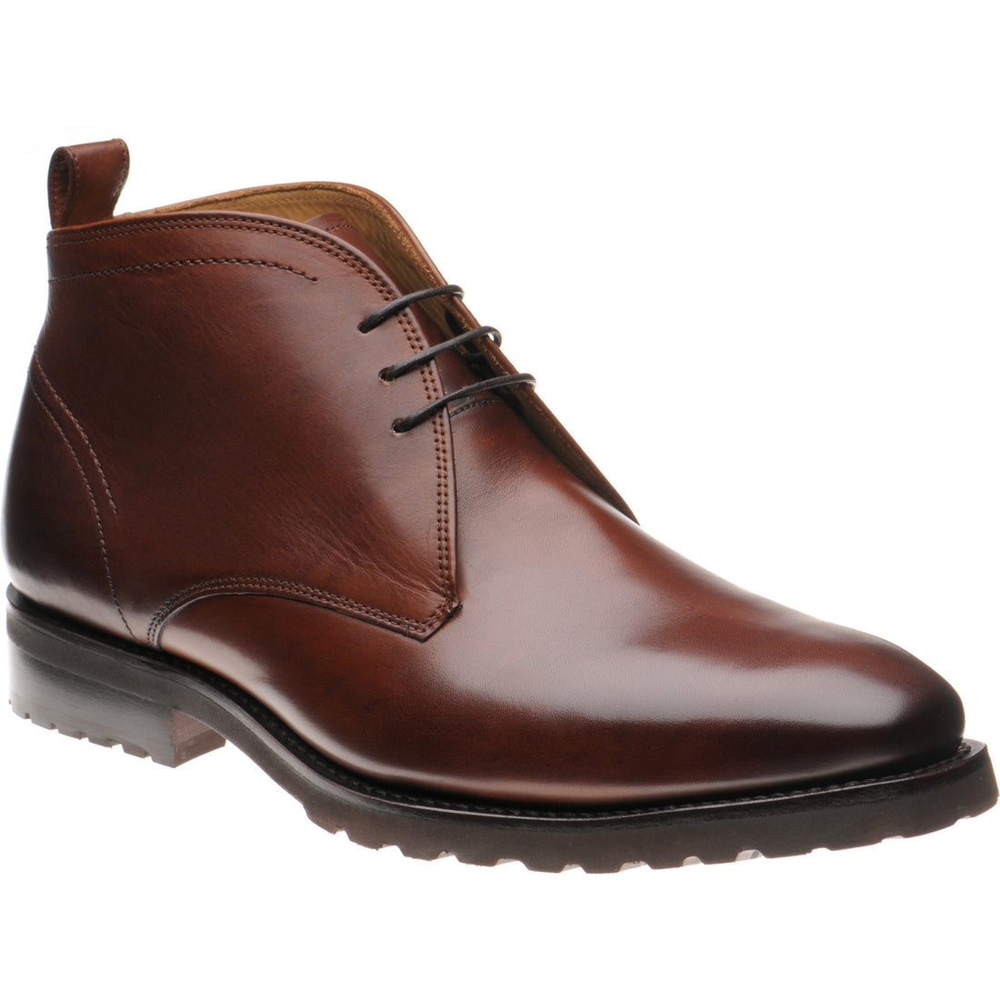 Barker Melksham mens rubber-soled Chukka boots in walnut calf – Herring ...