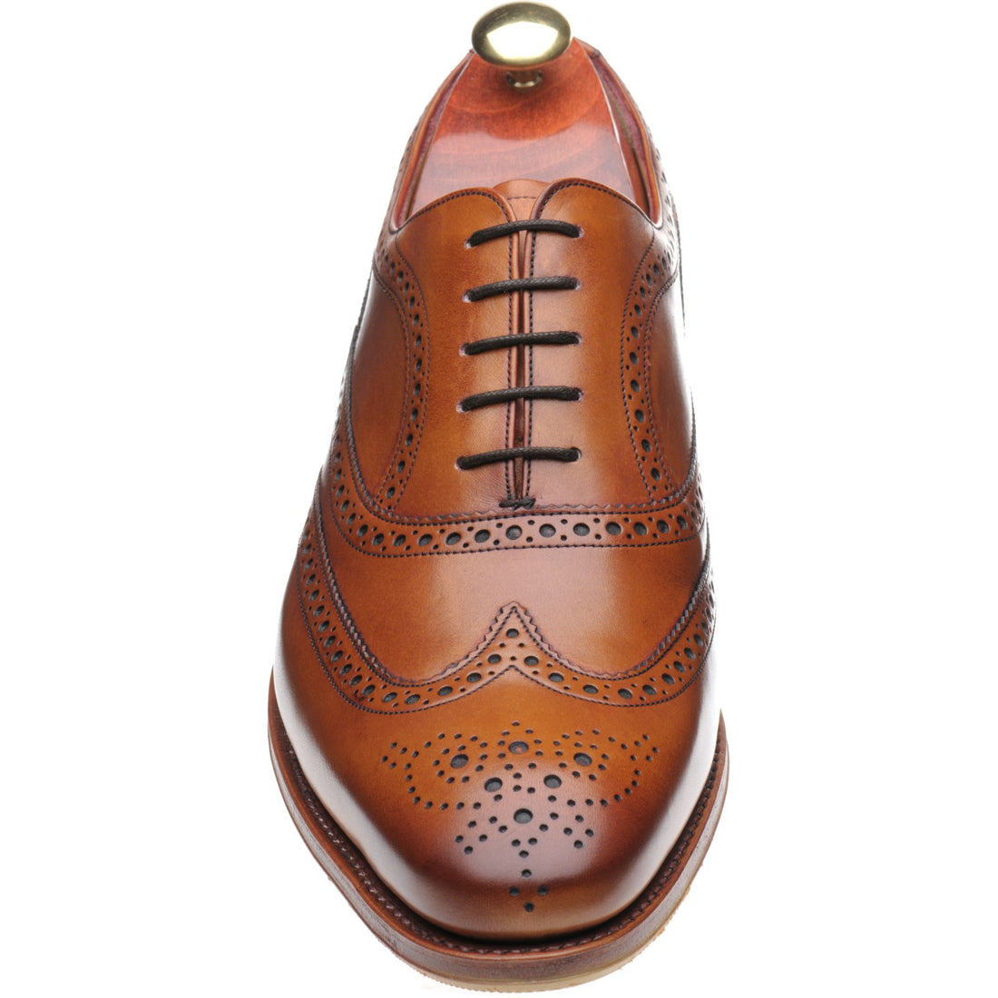 Barker Turing mens hybrid-soled brogues in antique rosewood – Herring Shoes