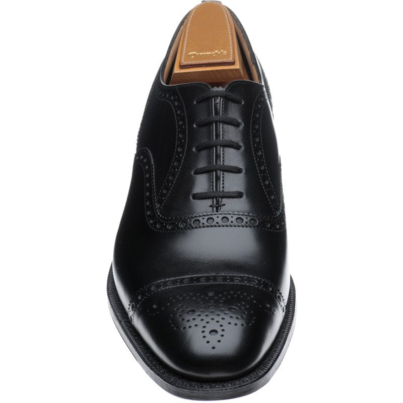 Church Diplomat mens semi-brogues in black calf – Herring Shoes