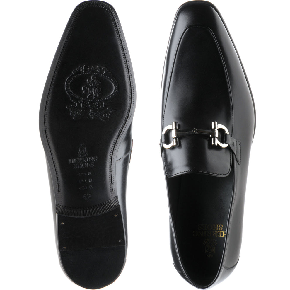 Herring Dillon mens loafers in black calf – Herring Shoes