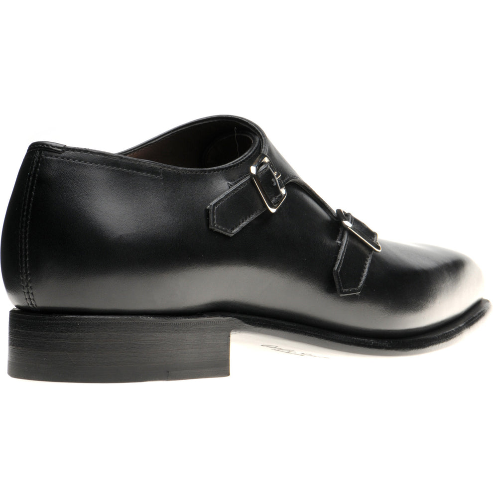 Herring Fitzrovia mens monk shoes in black calf – Herring Shoes
