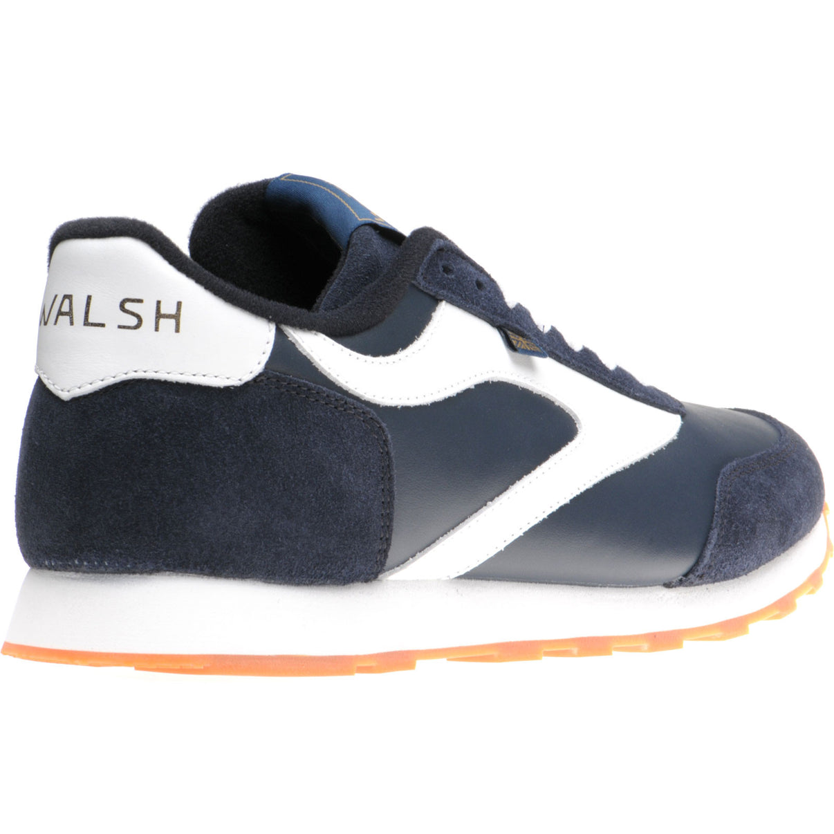 Herring Horwich Trainer mens two-tone rubber-soled trainers in navy ca ...
