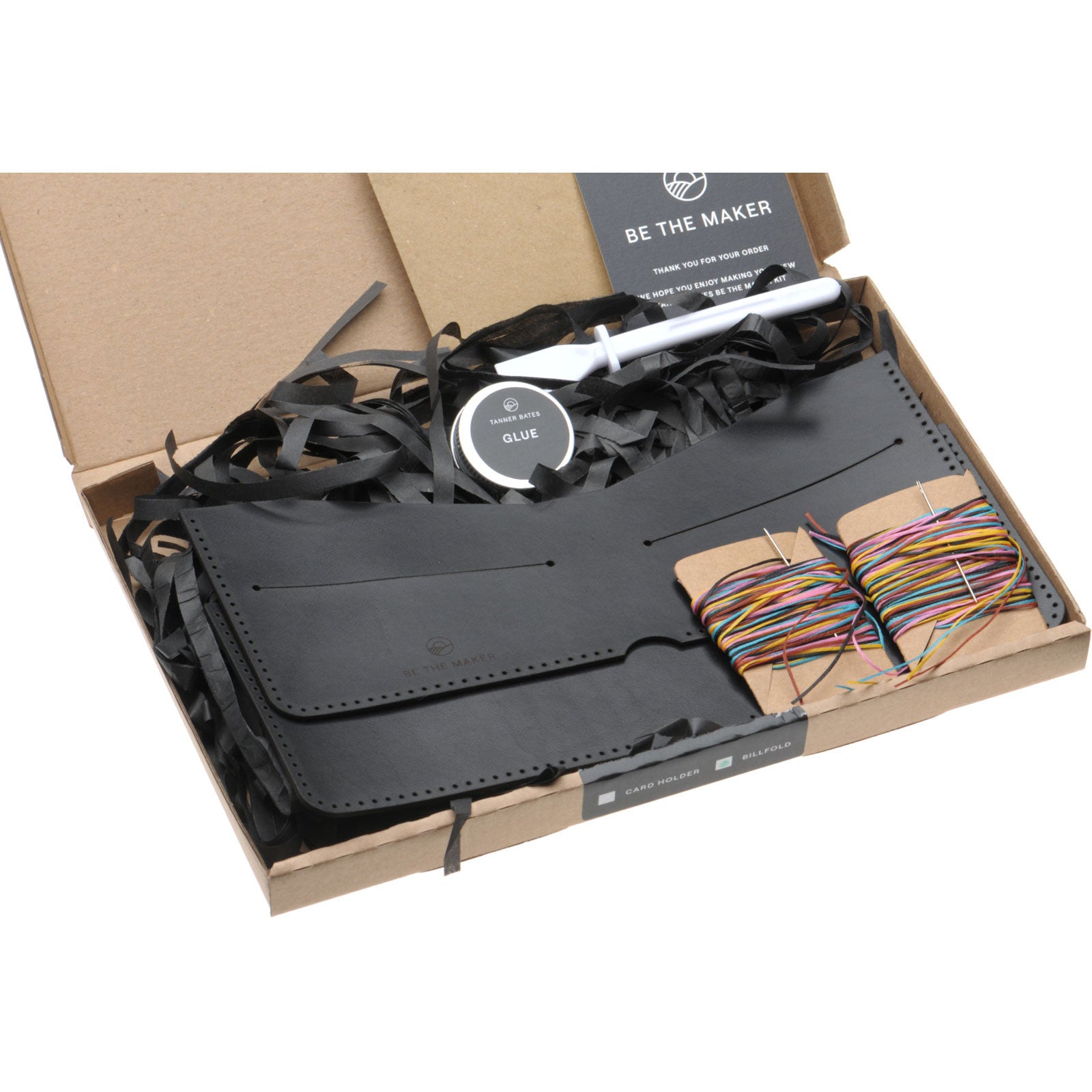 Herring Make Your Own Billfold Wallet Kit in black calf – Herring Shoes