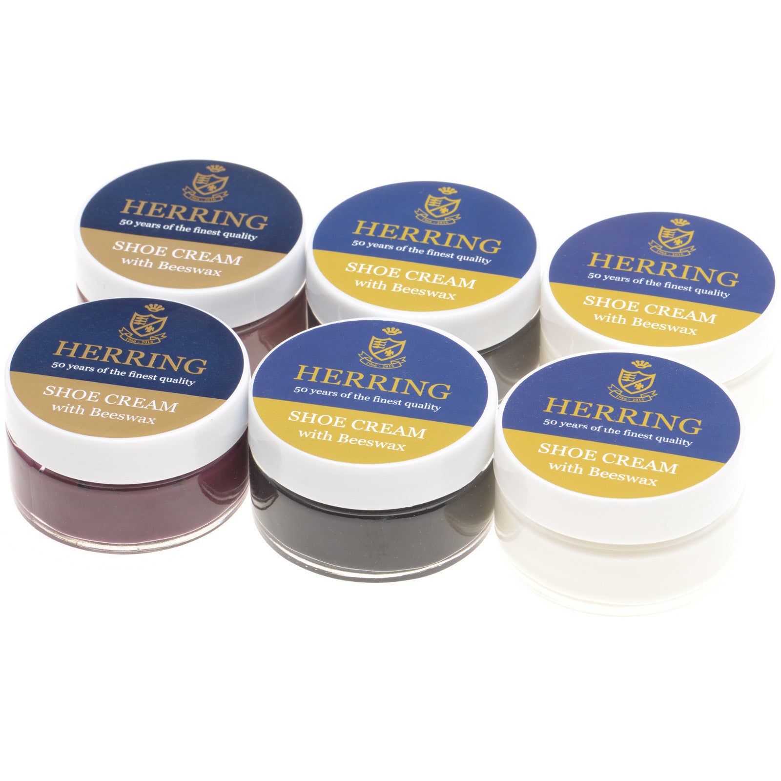 Herring Shoe Cream Polish Set (6) in multi-colour pack – Herring Shoes