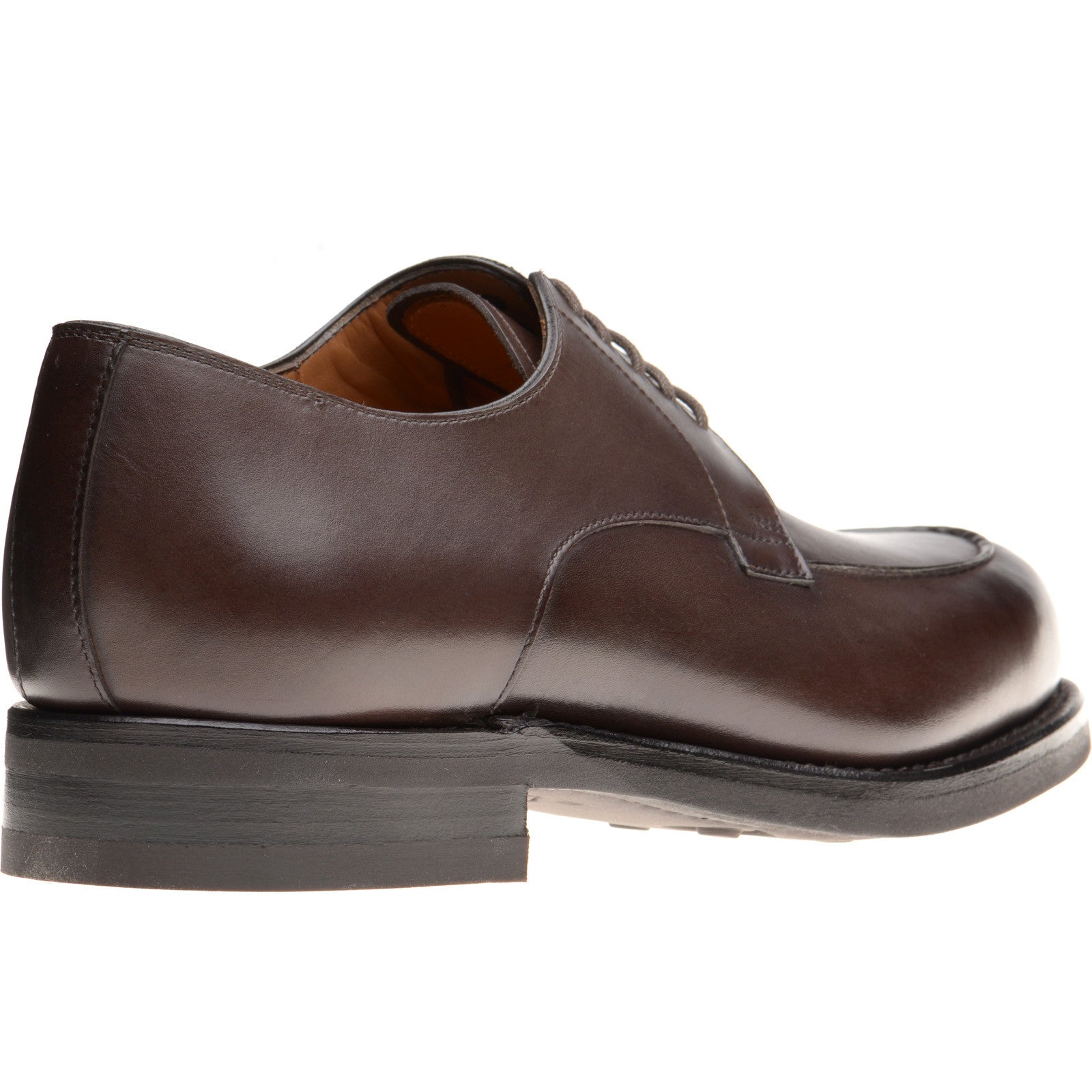 Herring Tours mens rubber-soled Derby shoes in dark brown calf ...
