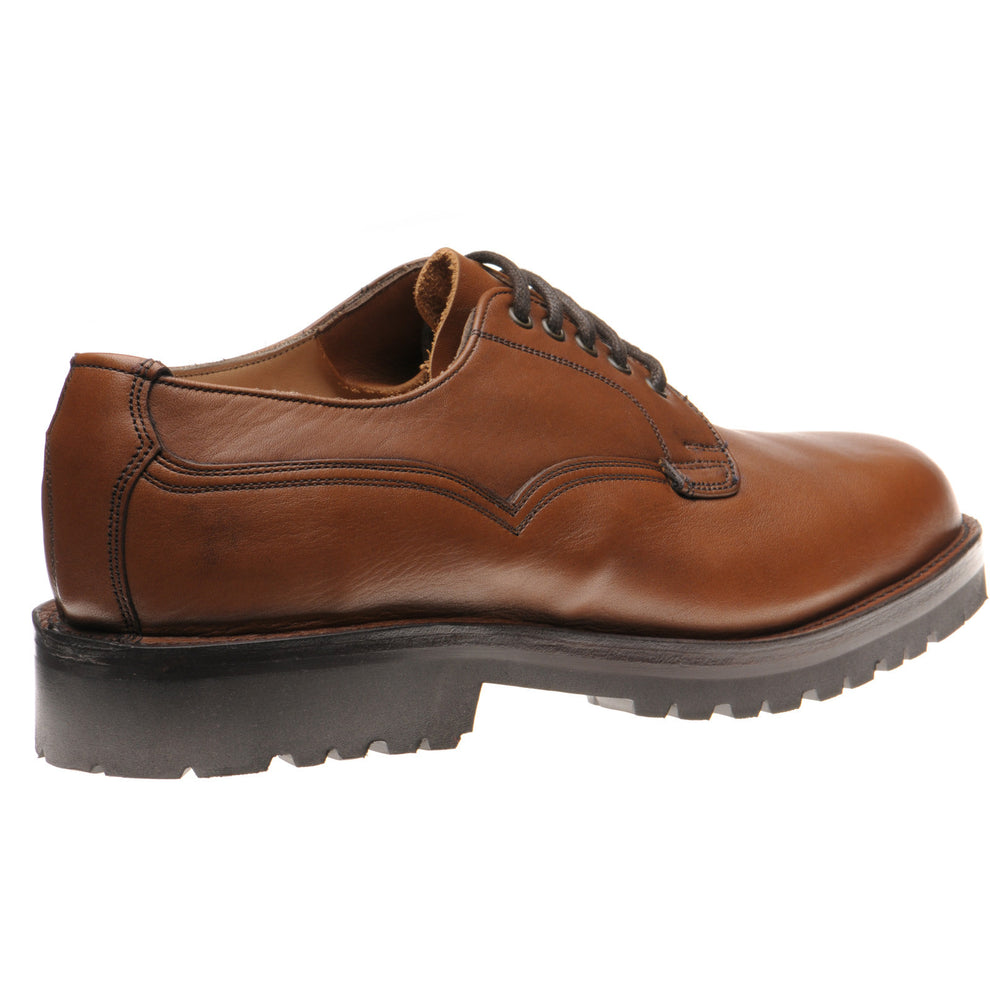 Herring Wasdale II mens rubber-soled Derby shoes in cognac horween ...