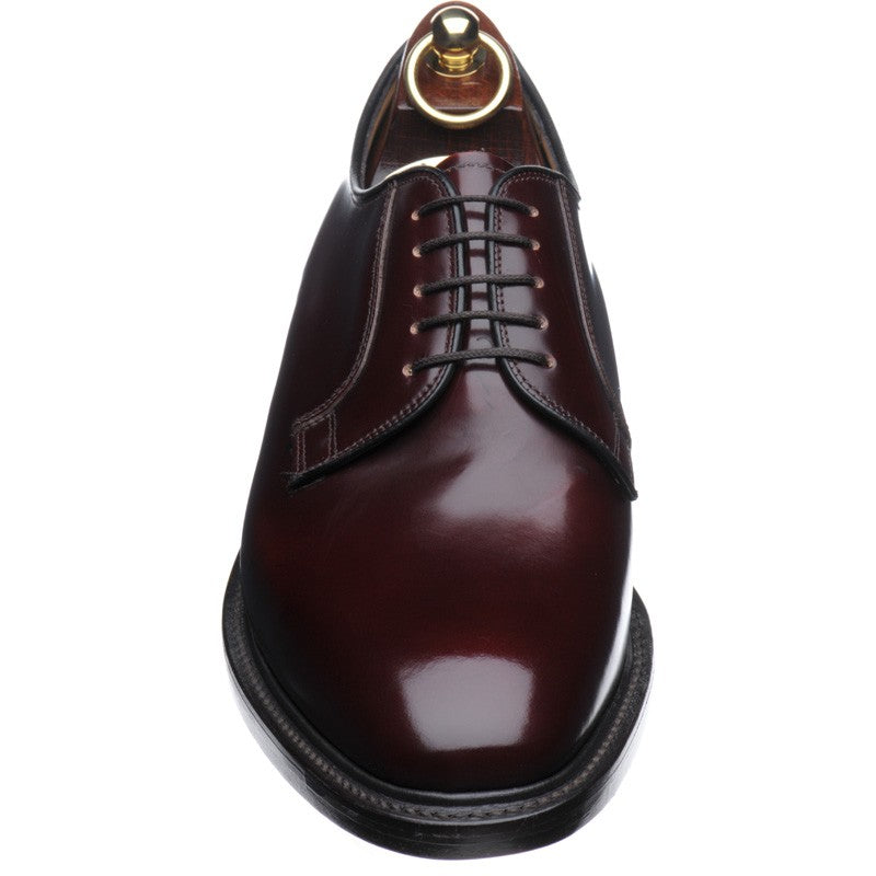 Loake 771 mens Derby shoes in burgundy polished (second) – Herring Shoes