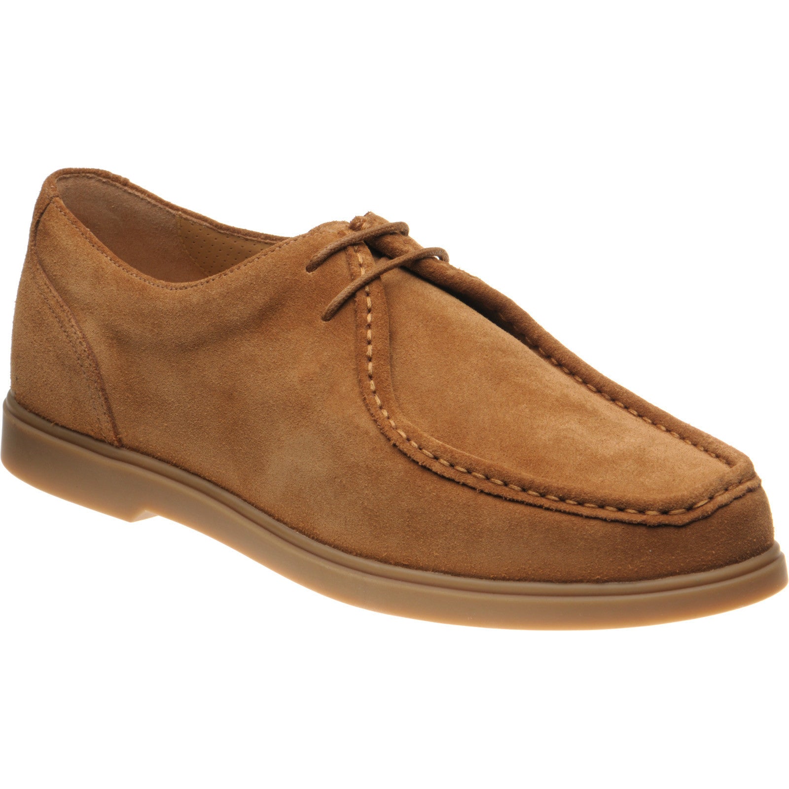 Loake Arezzo mens rubber-soled Derby shoes in chestnut suede – Herring ...