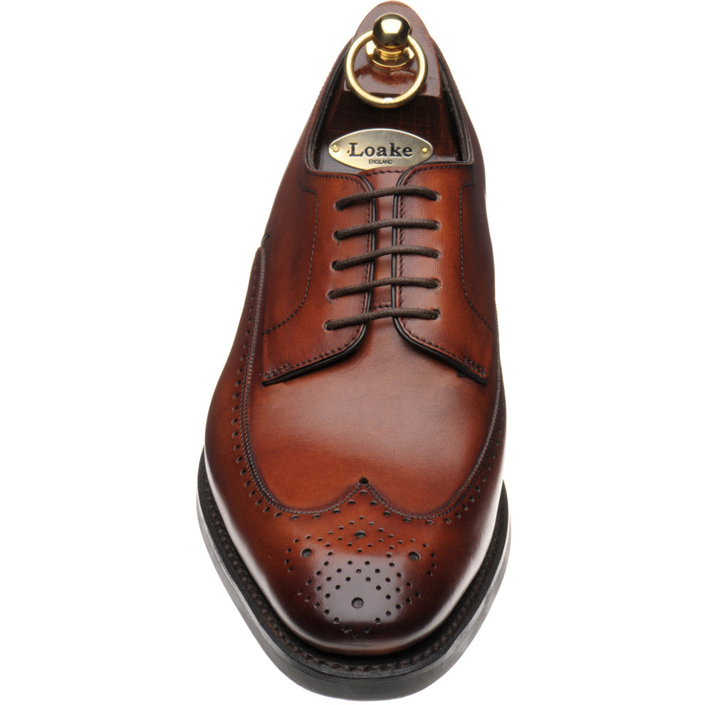 Loake Bale mens rubber-soled brogues in scotch calf – Herring Shoes