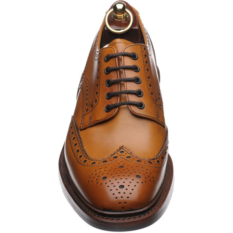 Loake Chester (Rubber) mens rubber-soled brogues in tan calf (second ...