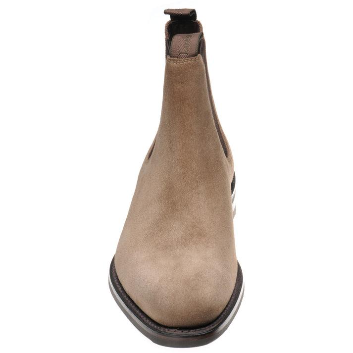 Loake Emsworth mens rubber-soled Chelsea boots in flint suede (second ...