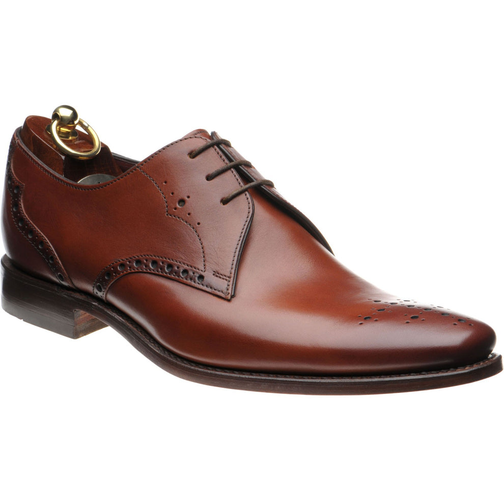 Loake Hannibal mens brogues in handpainted chestnut calf (second ...