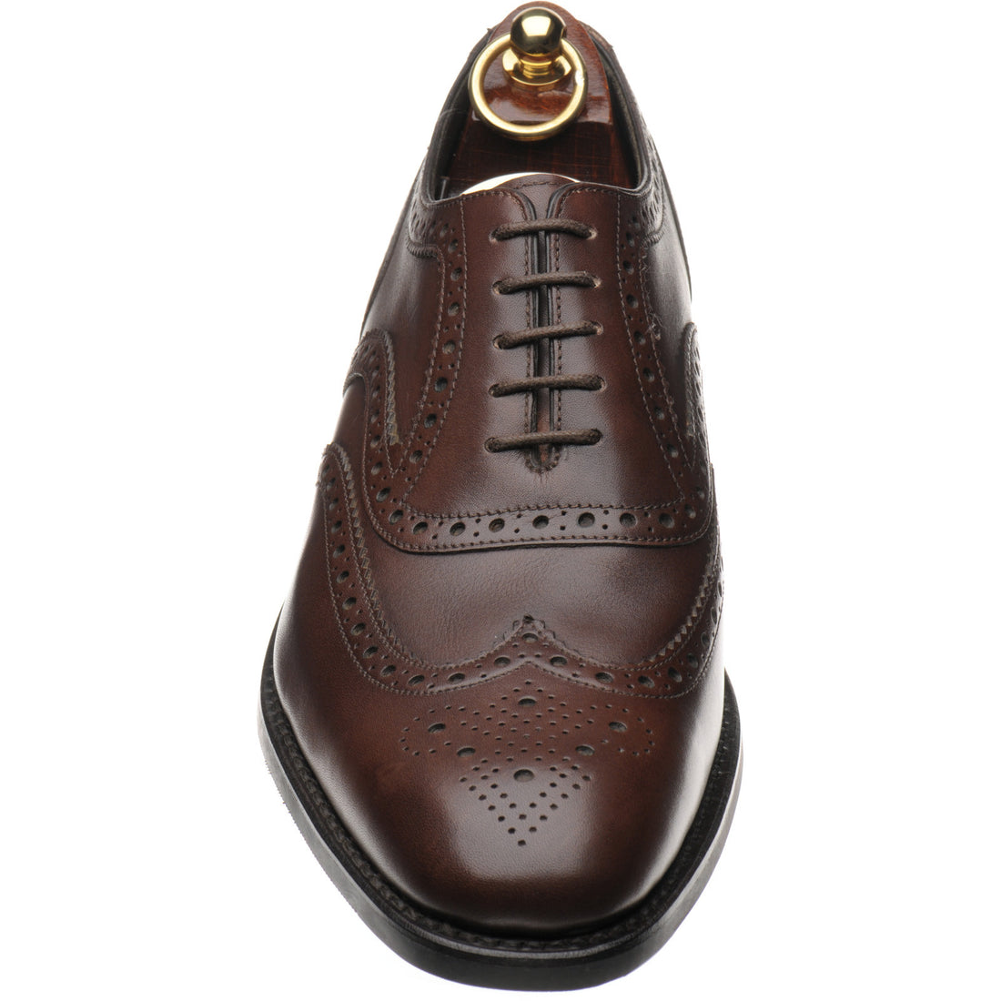 Loake Kerridge mens rubber-soled brogues in brown calf (second ...
