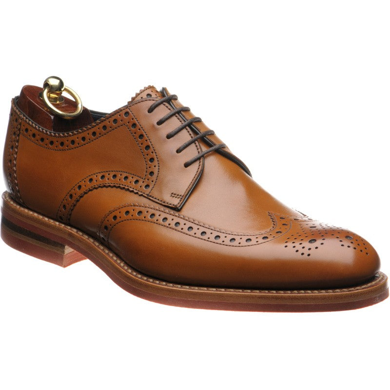 Loake Redgrave mens rubber-soled brogues in tan calf (second) – Herring ...