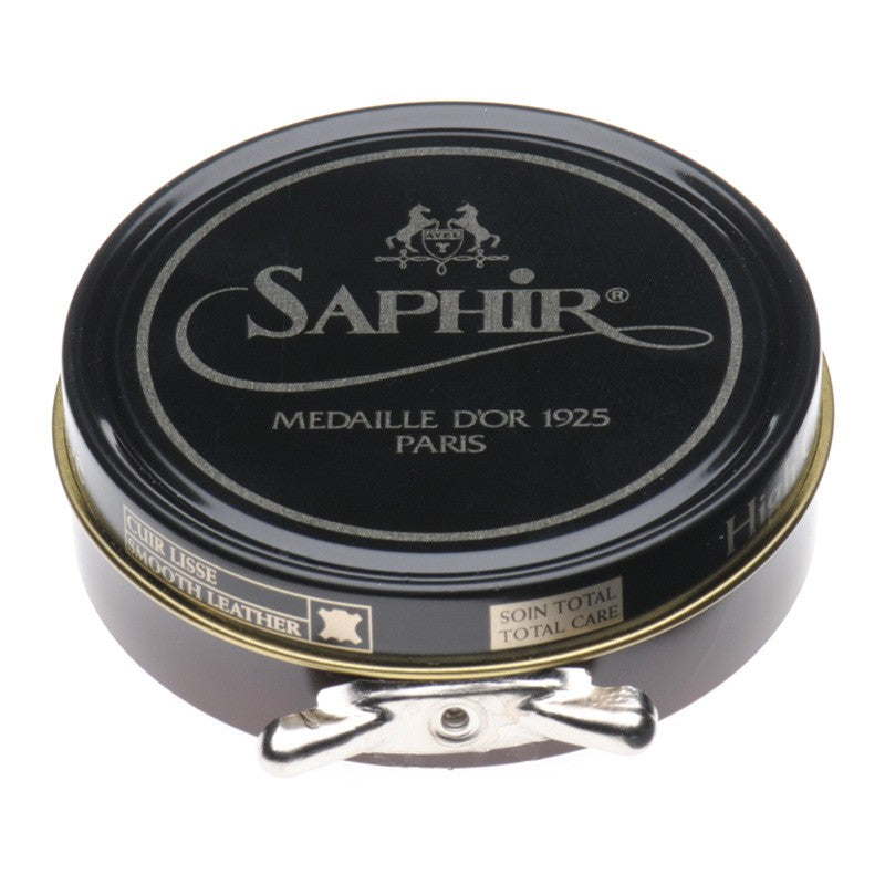 Saphir Pate De Luxe High Gloss Polish 50ml in medium brown – Herring Shoes
