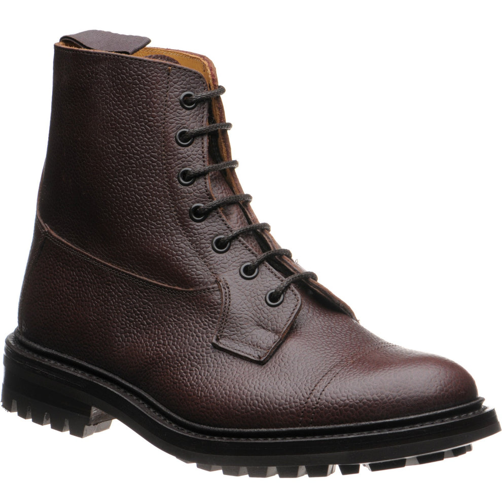 Trickers Grassmere mens rubber-soled boots in brown zug – Herring Shoes
