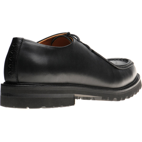 Wildsmith Model 68 mens rubber-soled Derby shoes in black calf ...